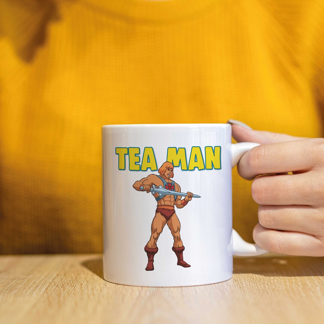 He Man Mug, He Man Parody, 80's Cartoon , Retro, Nerdy, Work Mug - Tea ...