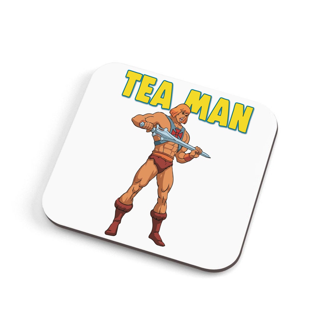 Humorous 'tea Man' Novelty Drink Coaster - Witty Home Decor Gift for ...