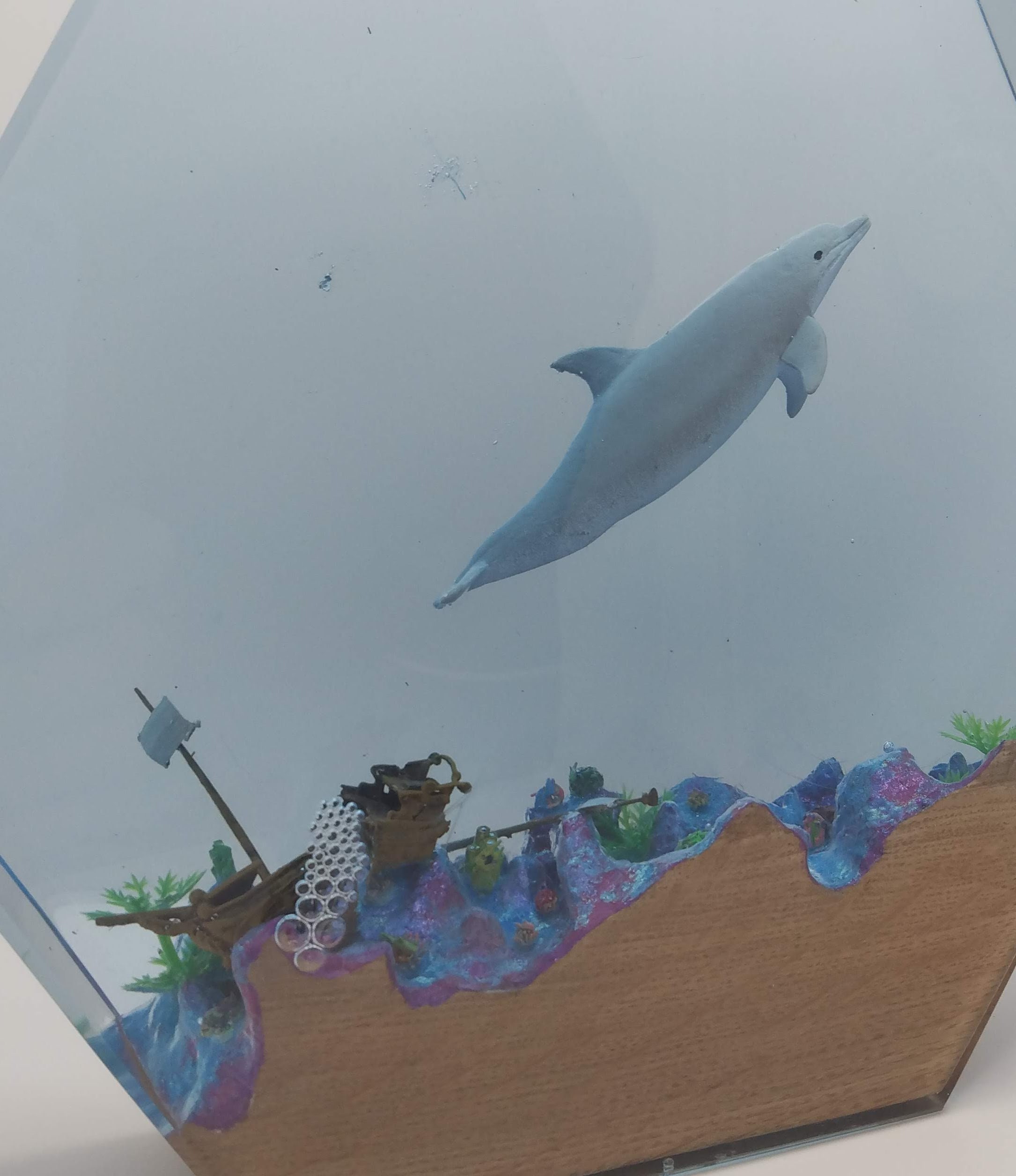 Epoxy Resin Dolphin Art Piece, Desk Decor, Home Decor, Resin Art ...