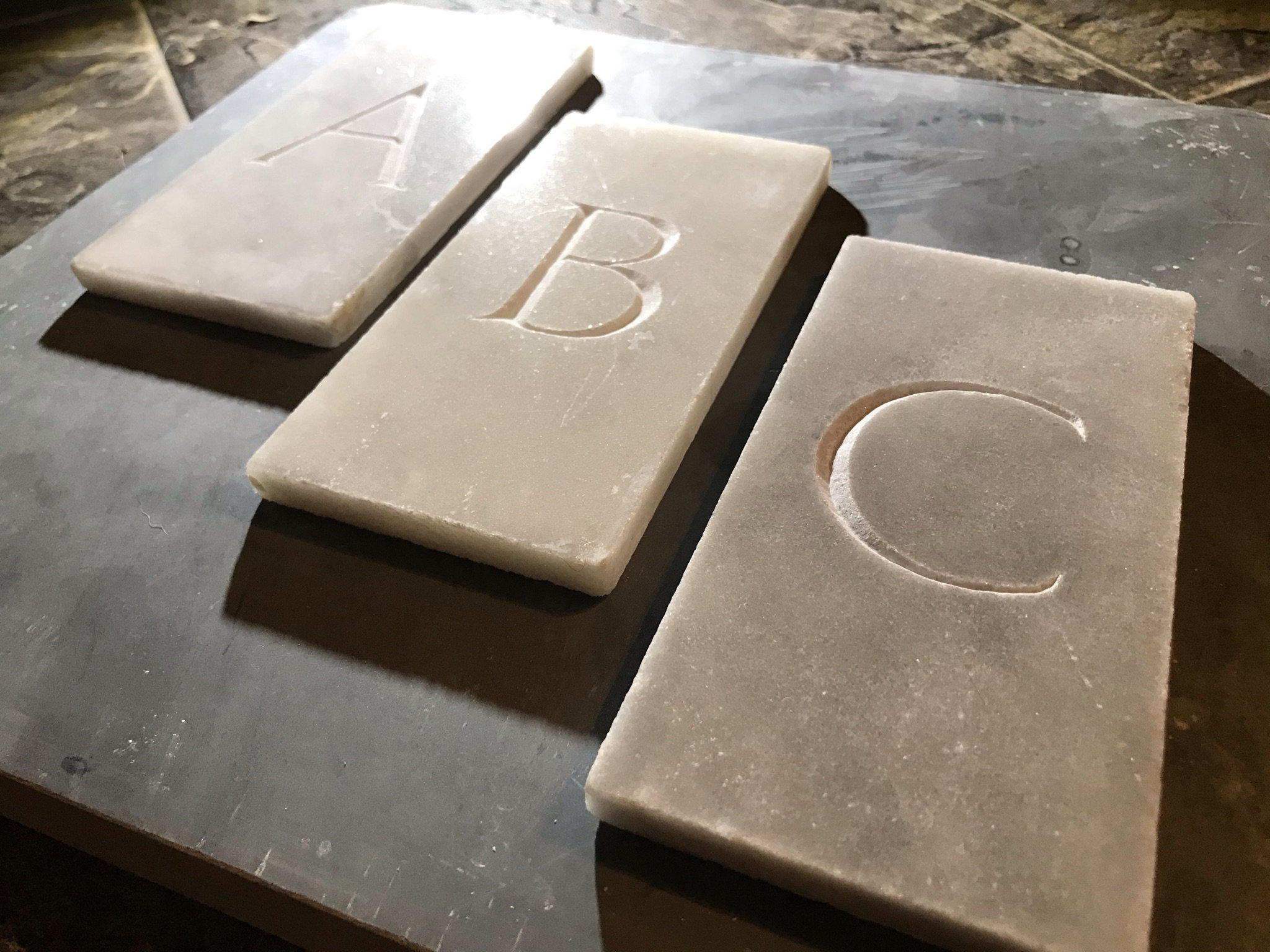 Stone Carving Marble Letters - Individual Alphabet Letters, Completely ...