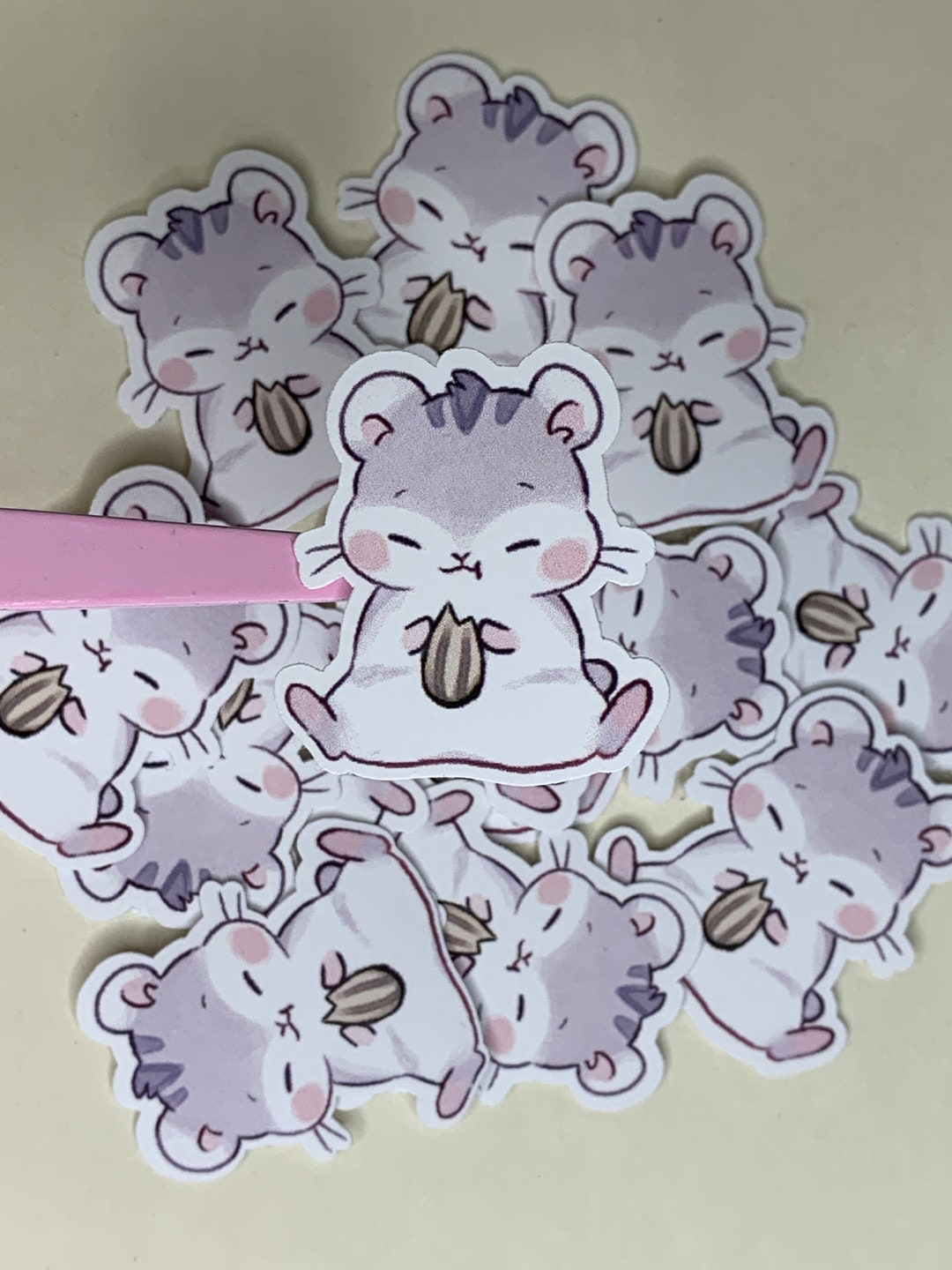 Hamster Eating Sunflower Seed Sticker - Etsy