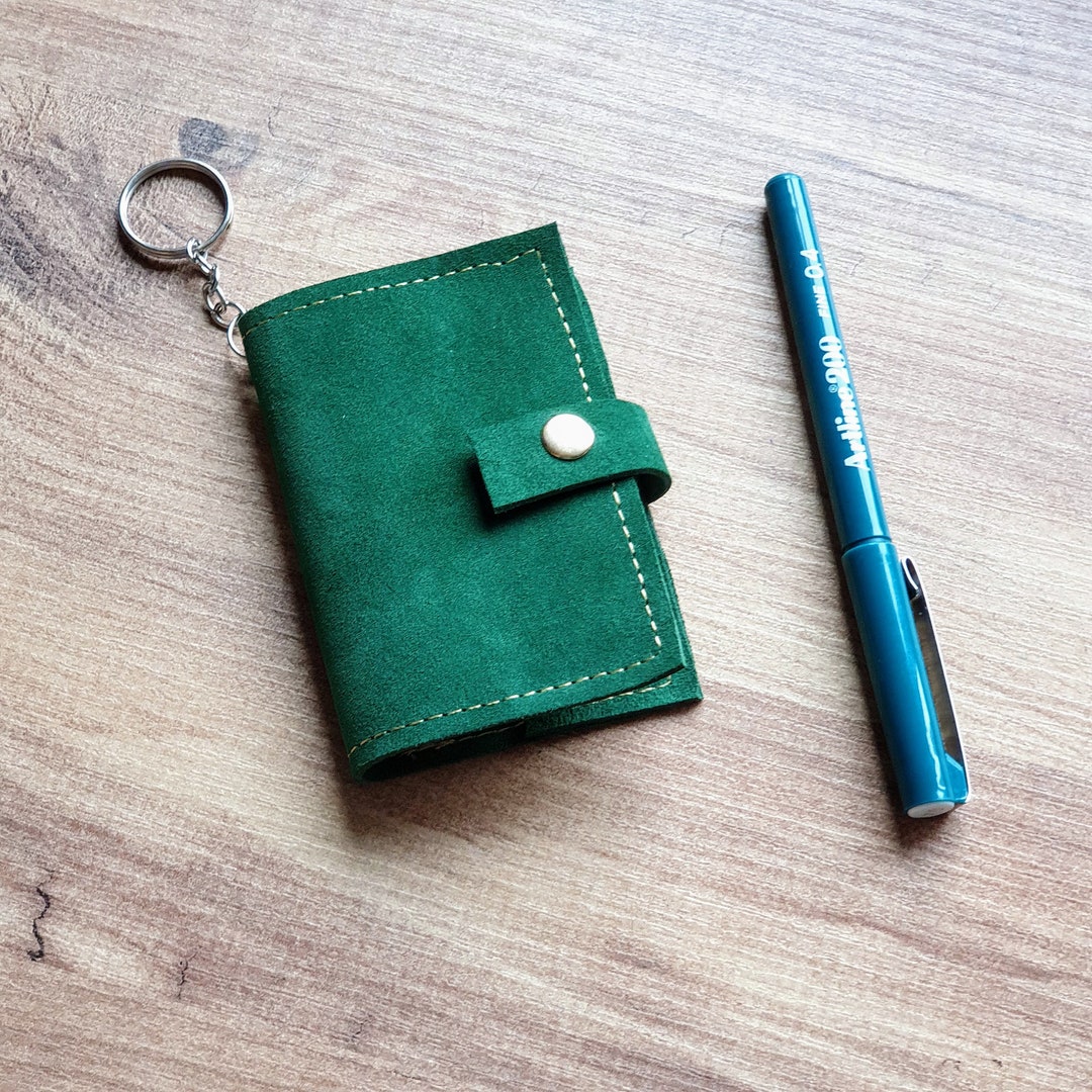 Mini Leather Notebook Keychain, Christmass Gift, Leather Cover ...