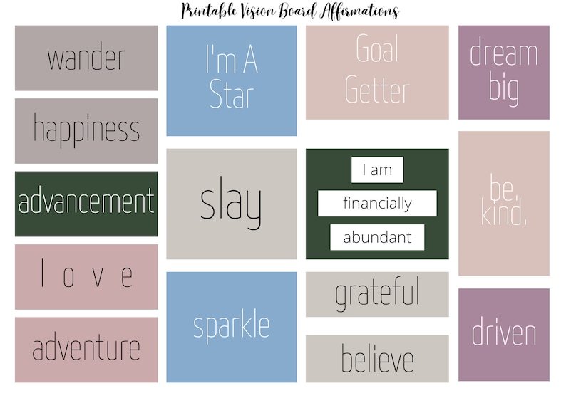 Digital Vision Board Kit: Manifest Your Dreams, Set Intentions, and ...