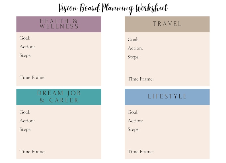 Digital Vision Board Kit: Manifest Your Dreams, Set Intentions, and ...