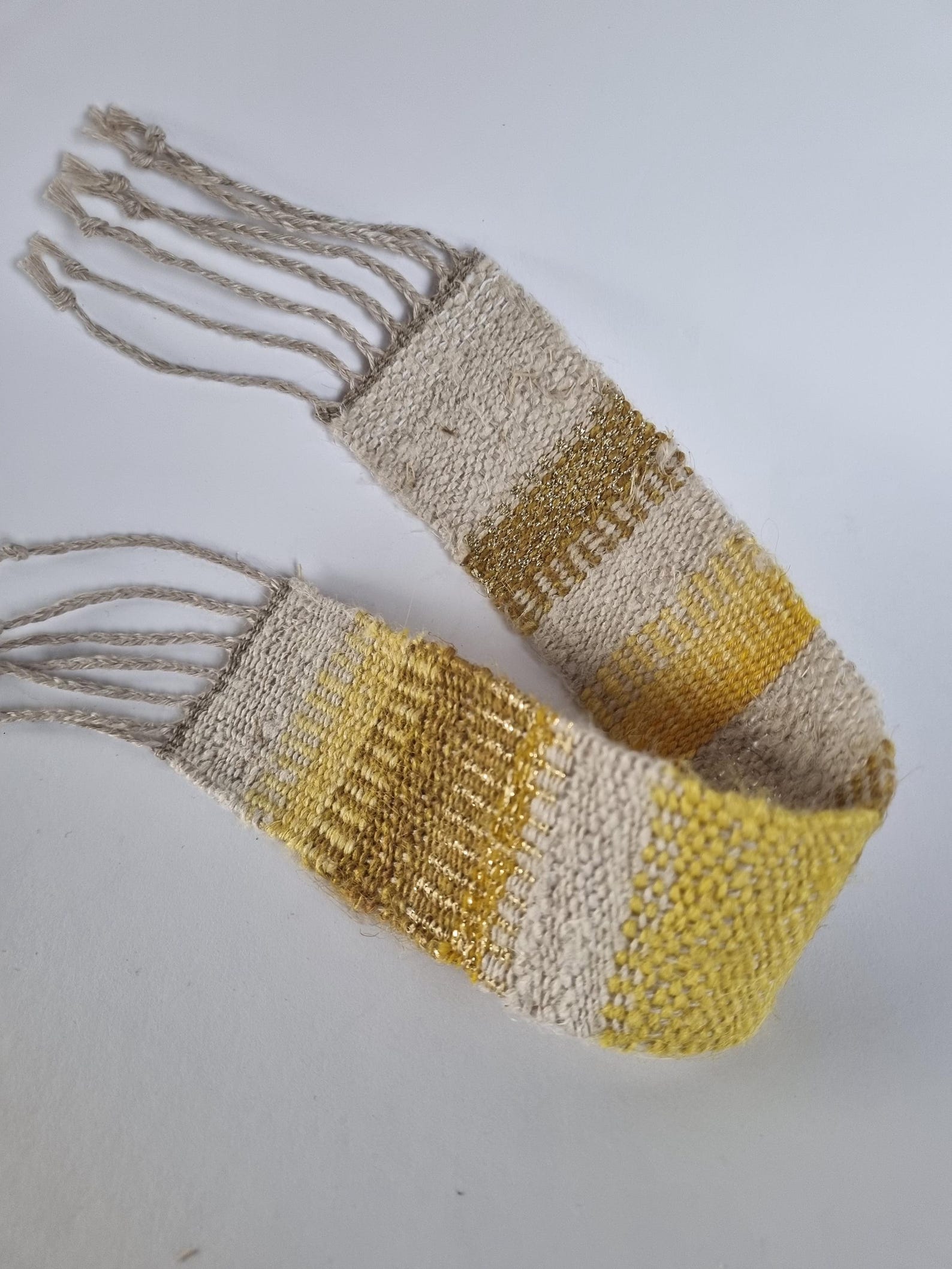 Handwoven Bookmark, Linen Book Plate, Woven Marker, Handmade Exlibris ...