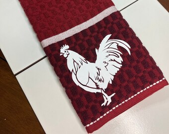 Rooster Hand Towel - Etsy