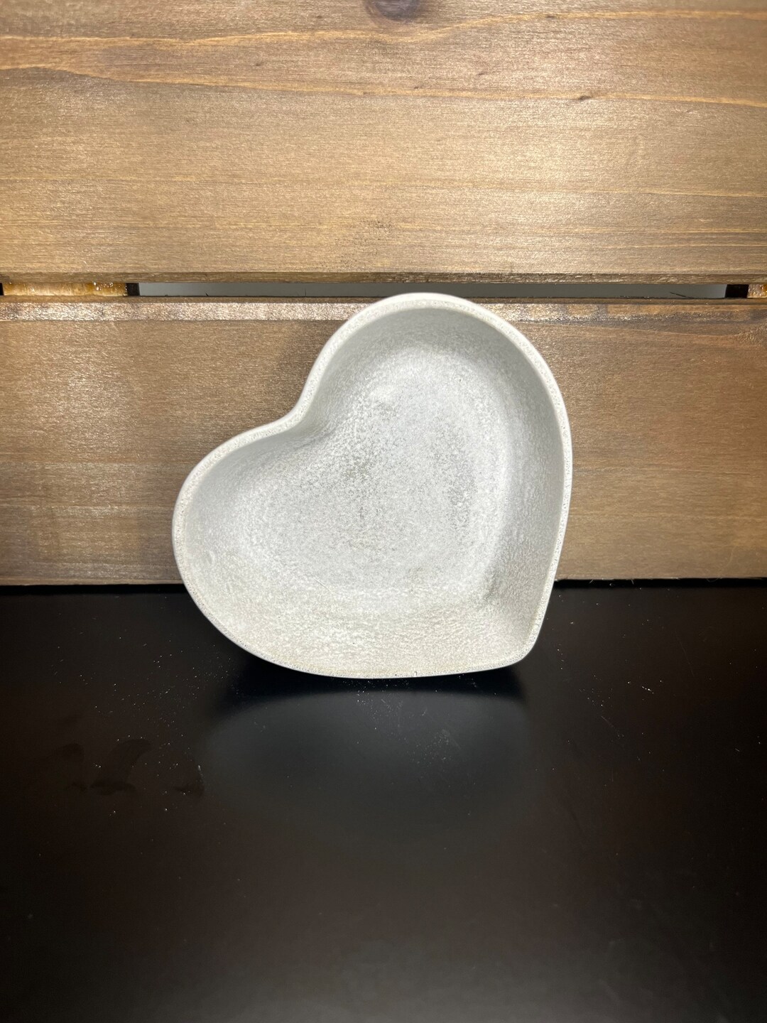 Heart Shaped Cement Catch-all Dish With Waterproof Coating - Etsy