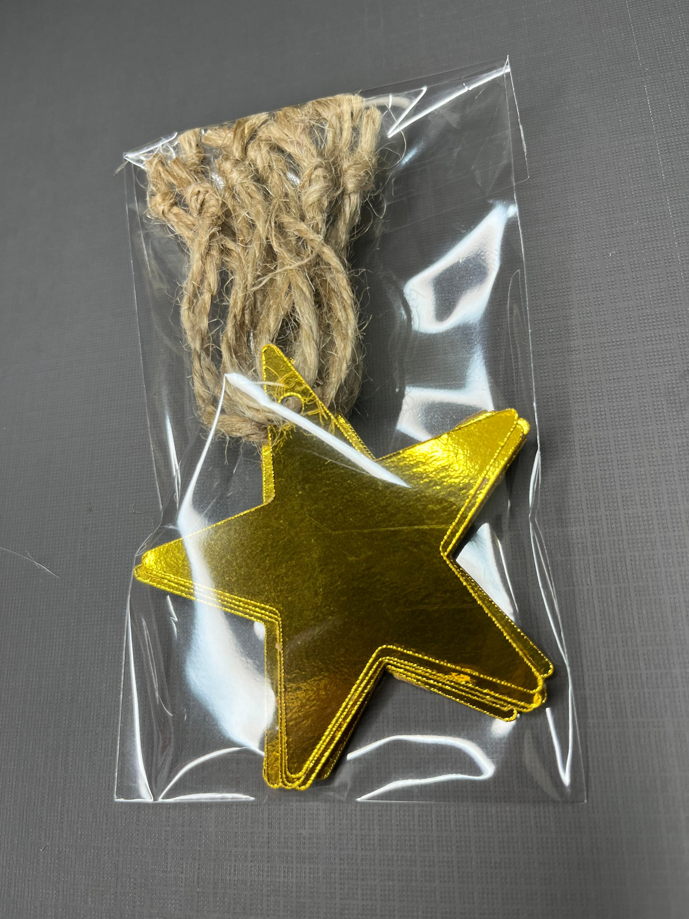 Gold Star Metallic Gift Tags Pack of 12 - Etsy