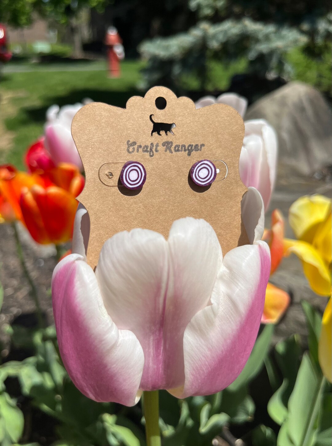 Onion Polymer Clay Stud Earrings - Etsy