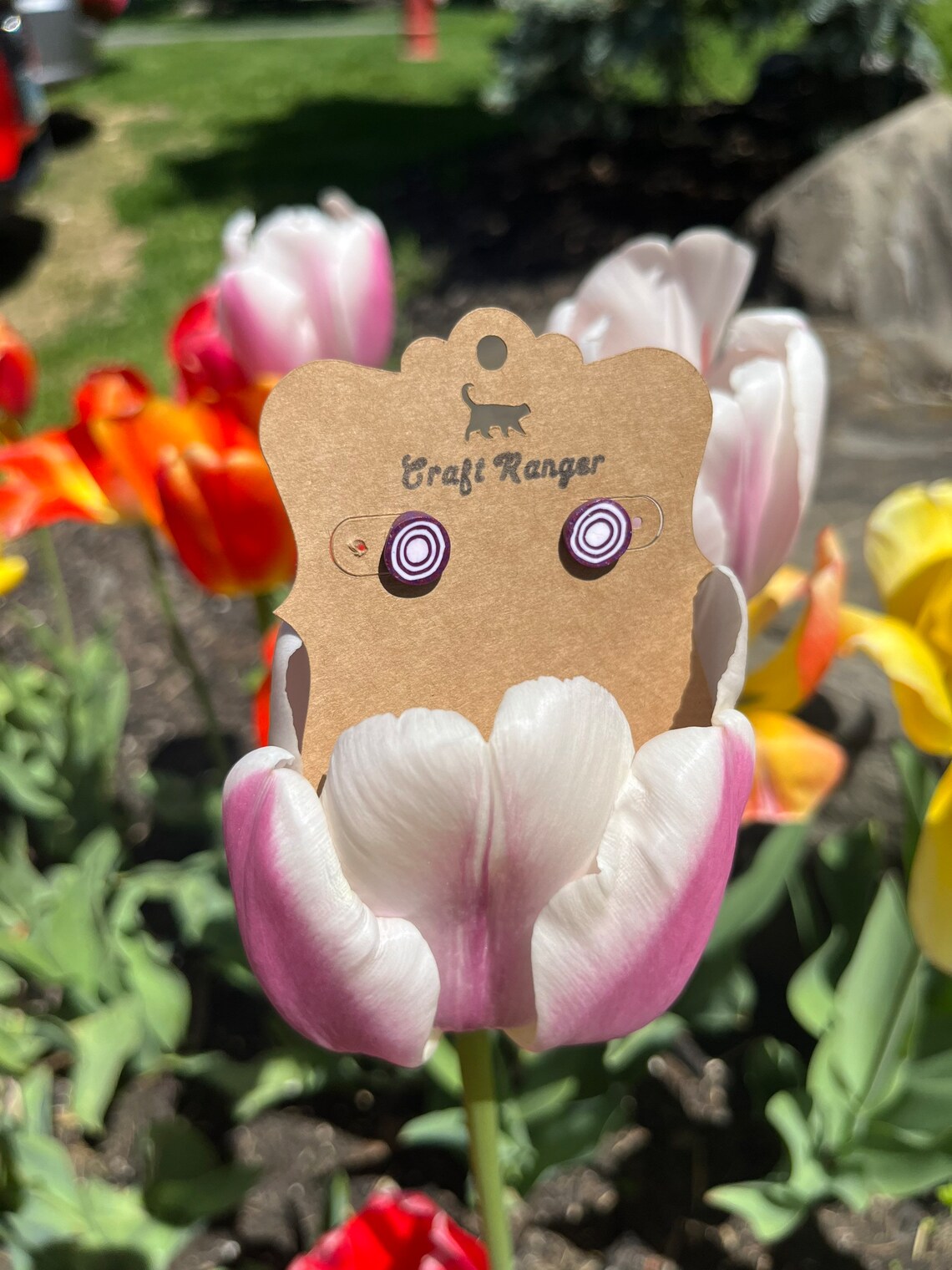 Onion Polymer Clay Stud Earrings - Etsy