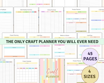 Craft Organization Binder, Craft Business Planner, Craft Project ...