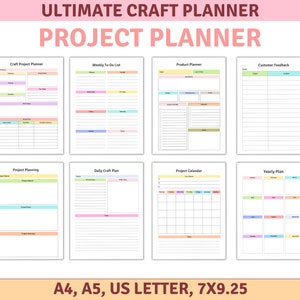 Craft Organization Binder, Craft Planner, Craft Project Planner, Craft ...