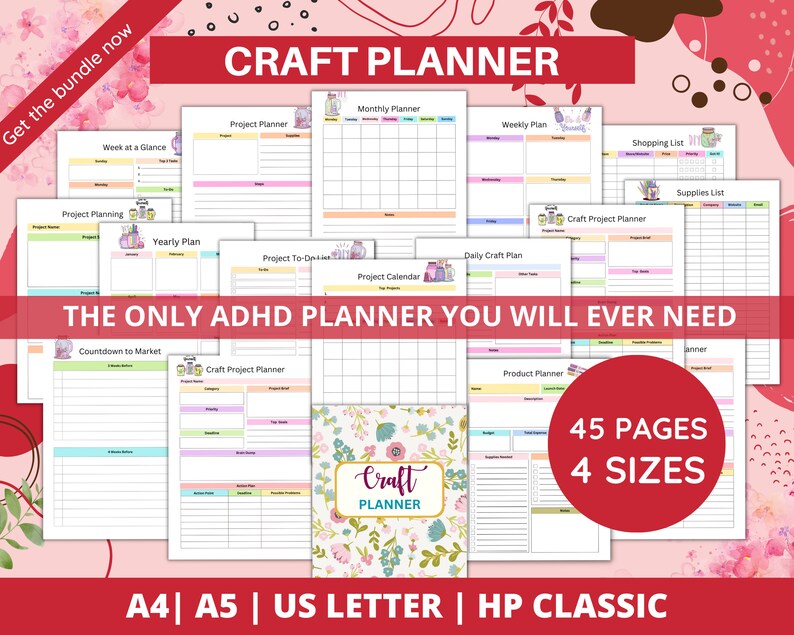 Craft Organization Binder Craft Planner Craft Project - Etsy