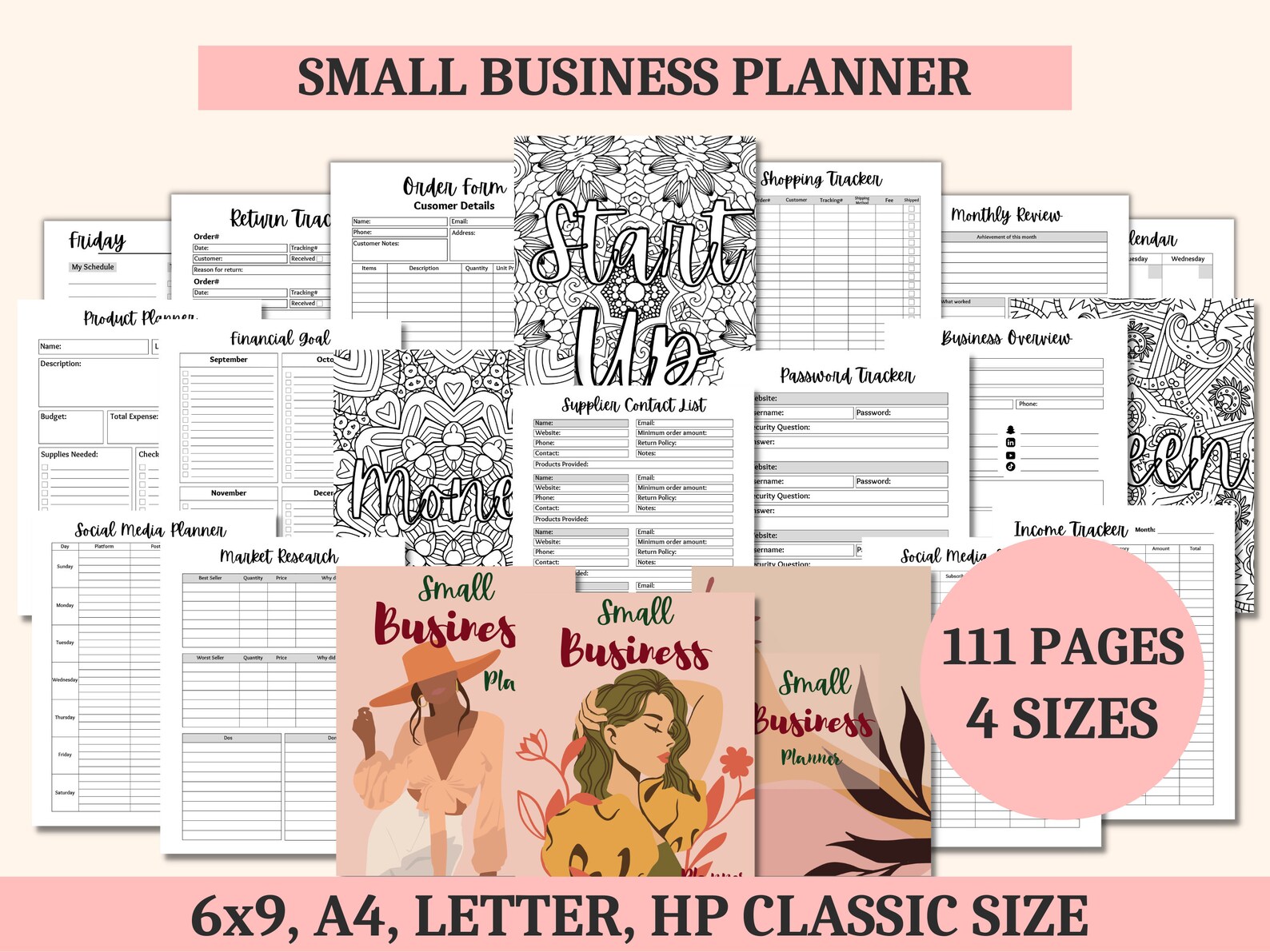 Printable Business Planner Printable Business Organization - Etsy