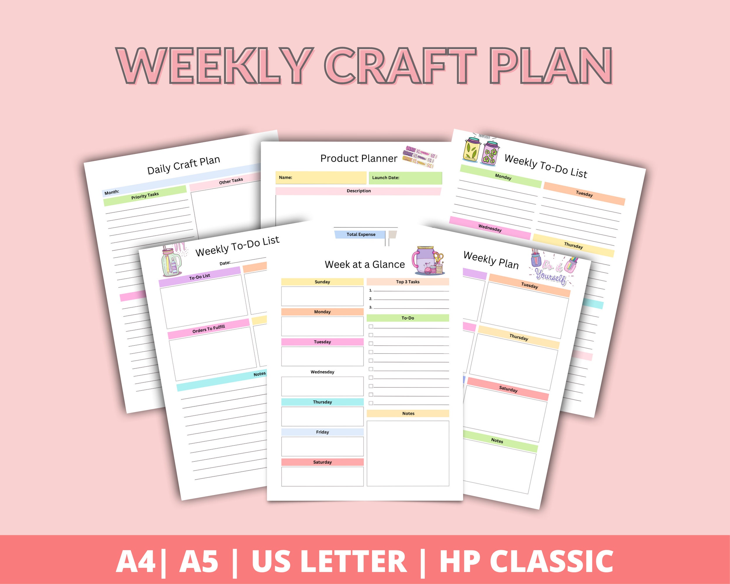 Craft Organization Binder Craft Planner Craft Project - Etsy