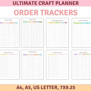 Craft Organization Binder, Craft Planner, Craft Project Planner, Craft ...