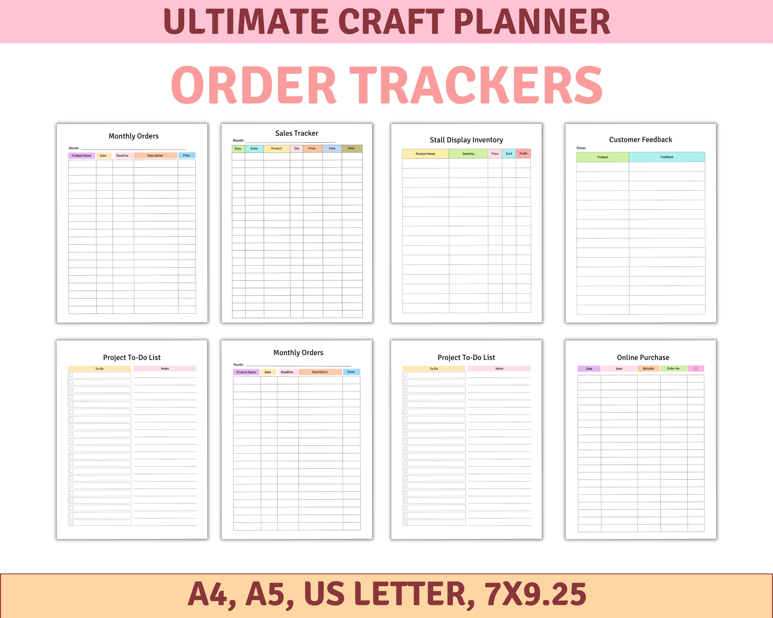 Craft Organization Binder, Craft Planner, Craft Project Planner, Craft ...