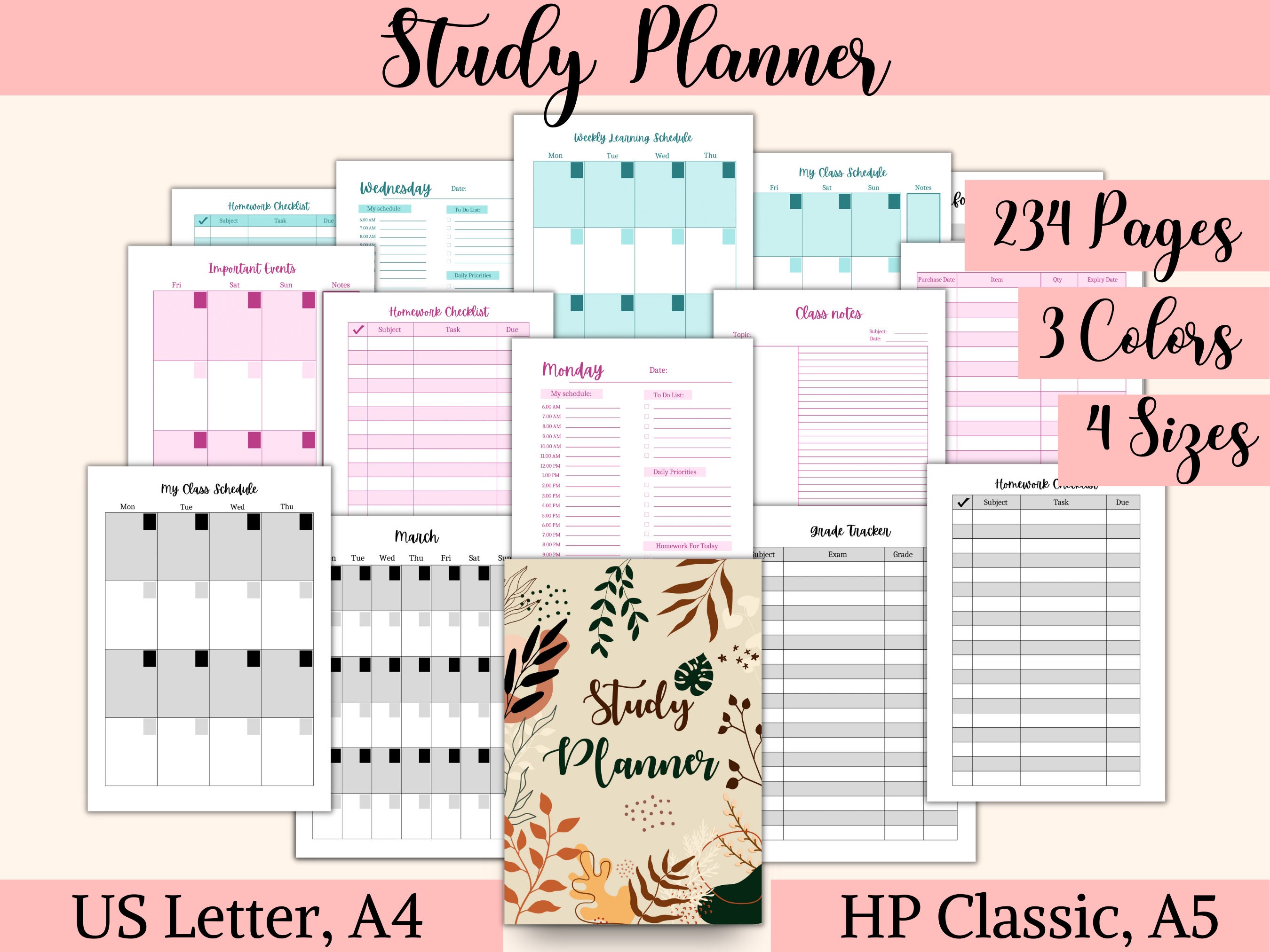 ADHD Planner Adult ADHD Student Planner ADHD Life Planner - Etsy