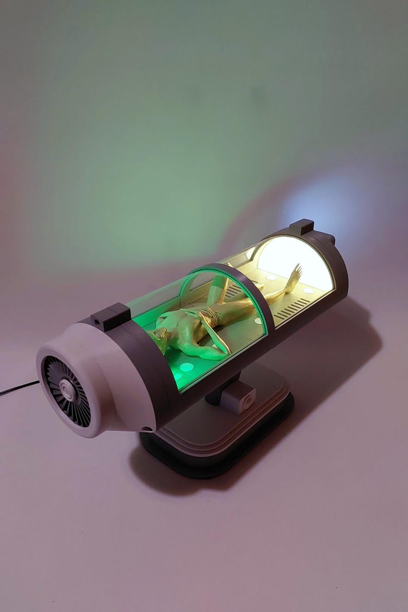 Alien Sleeping Capsule - RGB Illuminated, Sci Fi, Ufo, Gift, Alien ...