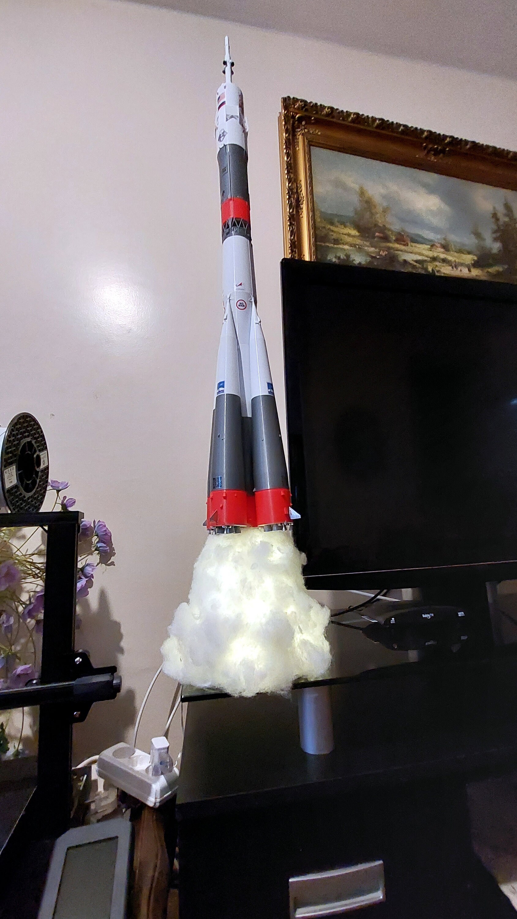 SOYUZ-FG 1/50 Scale With Jetpack Smoke Effect 130 Cm - Etsy