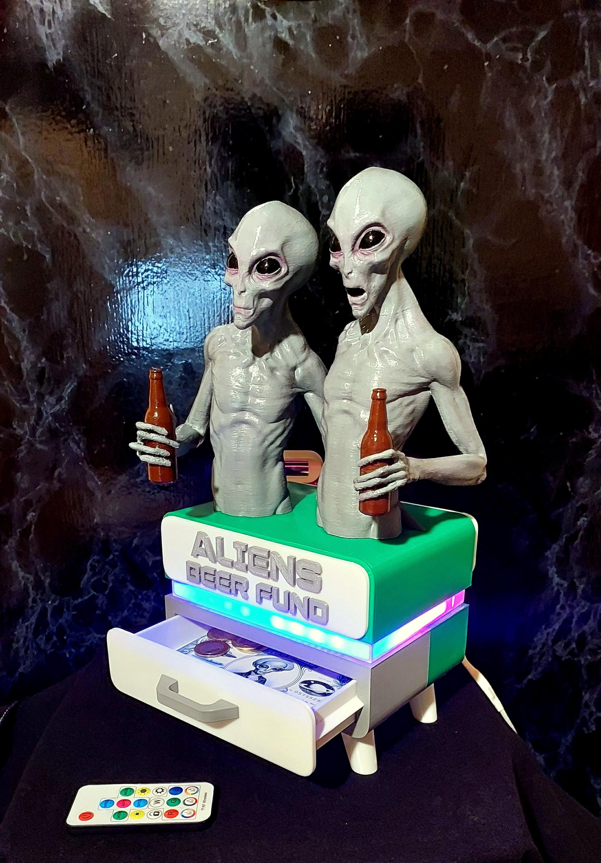 Drunk Aliens Beer Fund: RGB Illuminated Sci-fi Collectible (5V USB) - Etsy