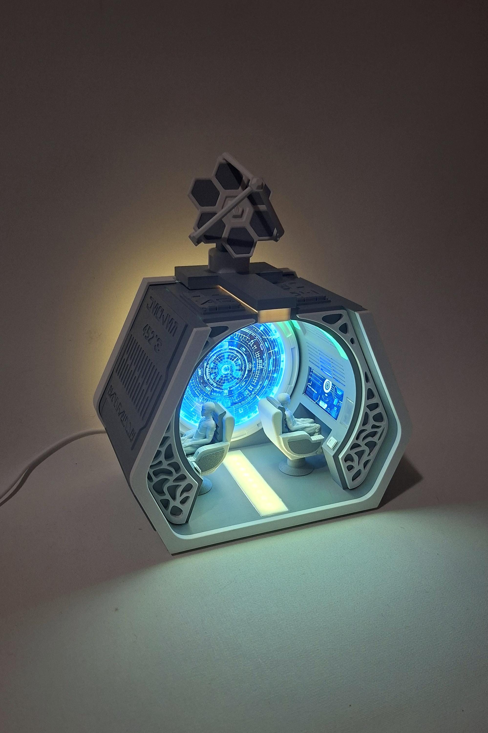 ALIEN RADAR STATION, Diorama, Spaceship Interior, Led Illuminated, Sci ...