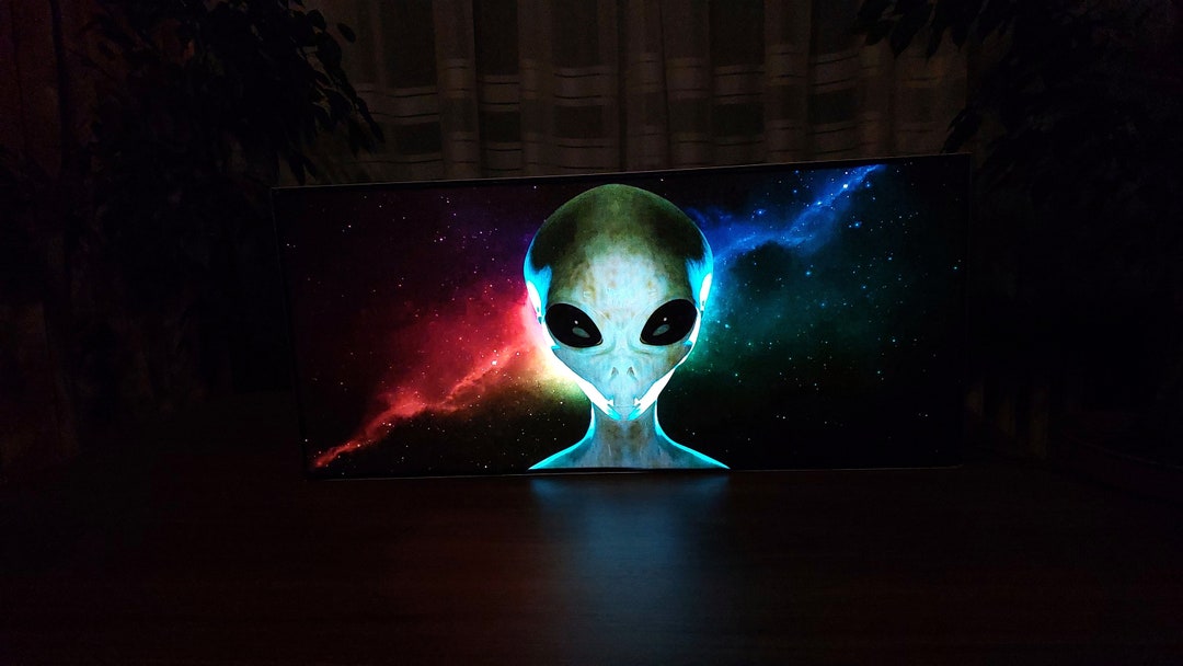 Aluminium Lightbox ALIEN BLACK-4K UV Fabric Printed - Etsy