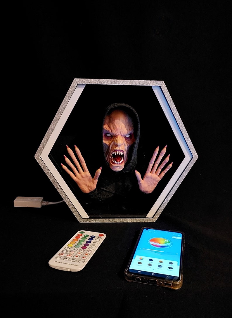 Demon Alien Hexagon Diorama ,sound Sensitive-wifi - Etsy