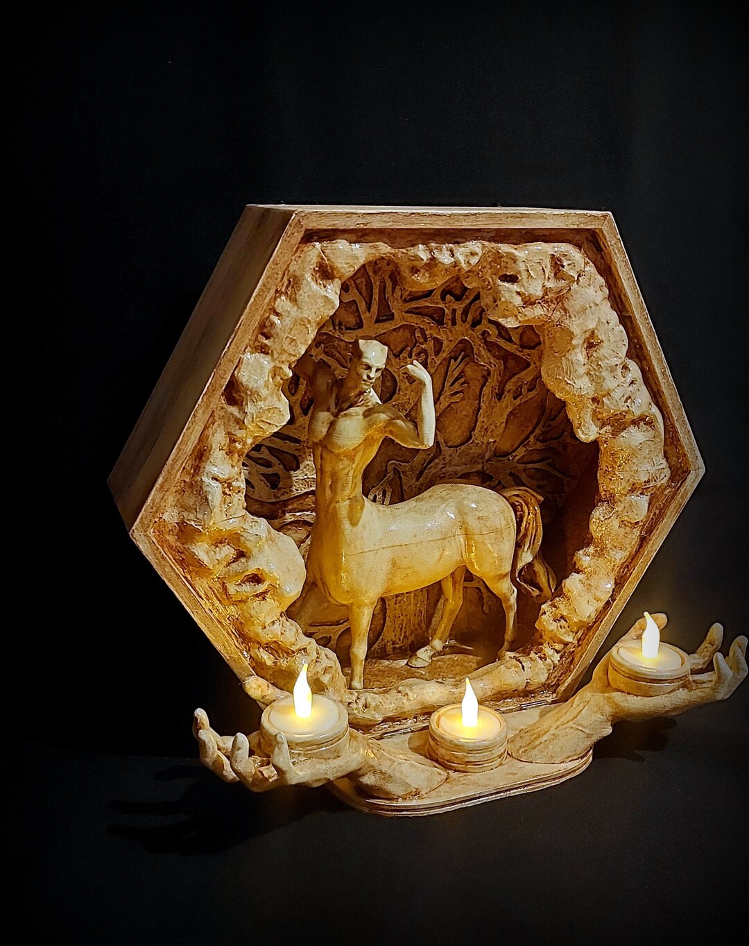 Centaur Alien Diorama / Sci-fi, Roswell, Gift, Art, Collectable, Grey ...