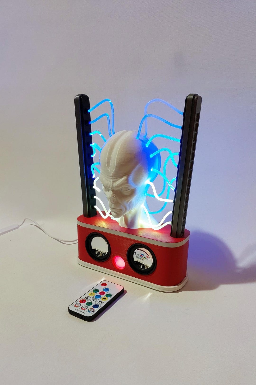 Alien Fiber Optic Bluetooth Player V2- Pixel Leds, Side Glow Fiber ...