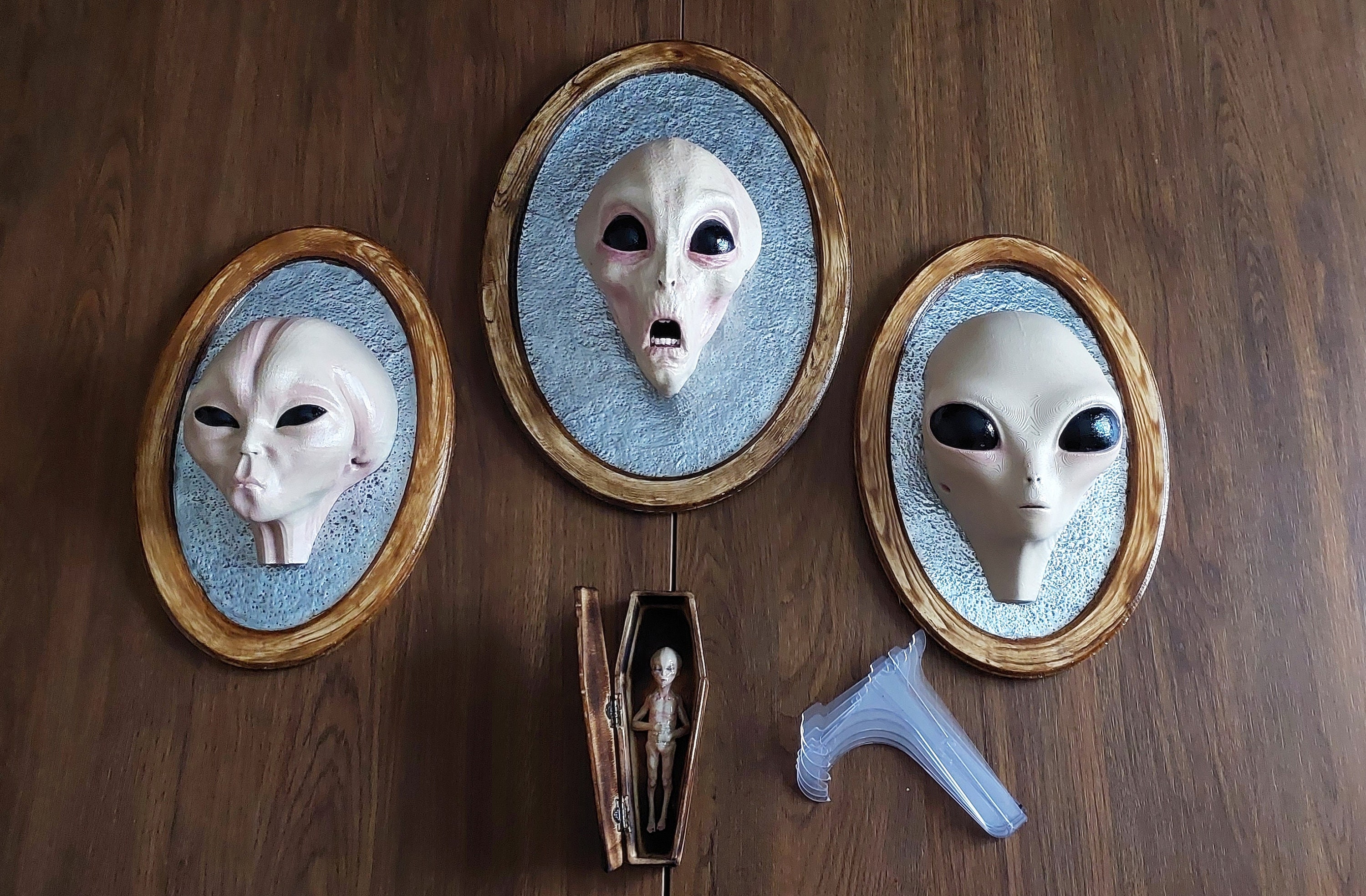 Alien Species 3d Frames / Sci-fi, Roswell, Gift, Art, Collectable, Grey ...