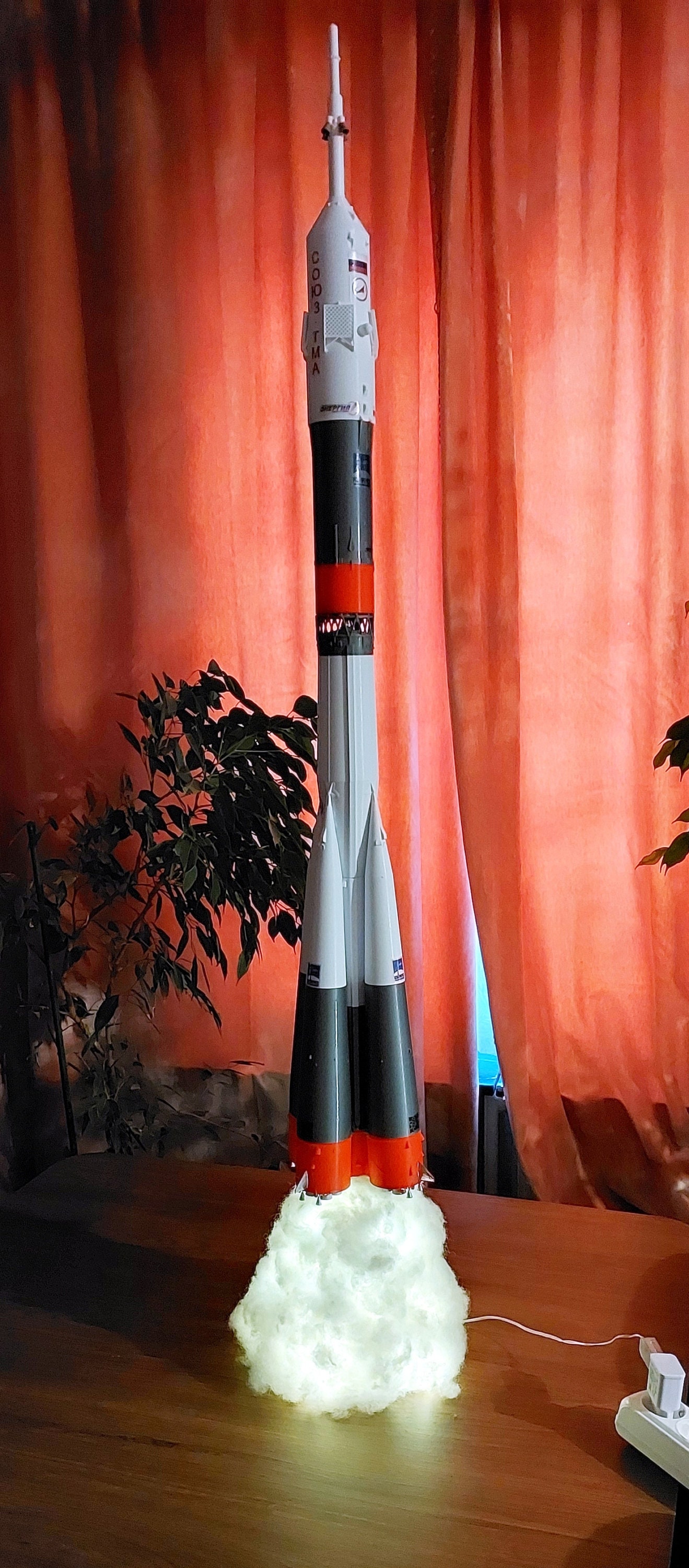 SOYUZ-FG 1/50 Scale With Jetpack Smoke Effect 130 Cm - Etsy