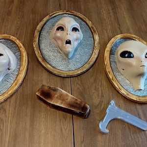 Alien Species 3d Frames / Sci-fi, Roswell, Gift, Art, Collectable, Grey ...
