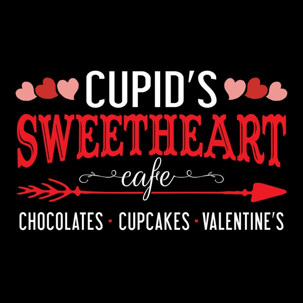Cupids Sweetheart Cafe Svg - Etsy