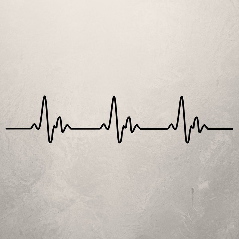 Heart Beat Svg Ekg Svg Heartbeat Clipart Vector Cut Files Circut