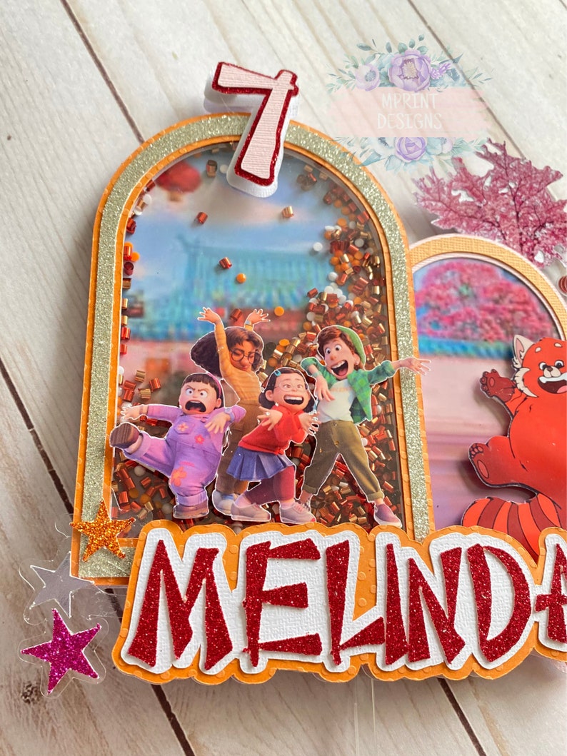 Turning Red Inspired Cake Topper Turning Red Cake Topper | Etsy