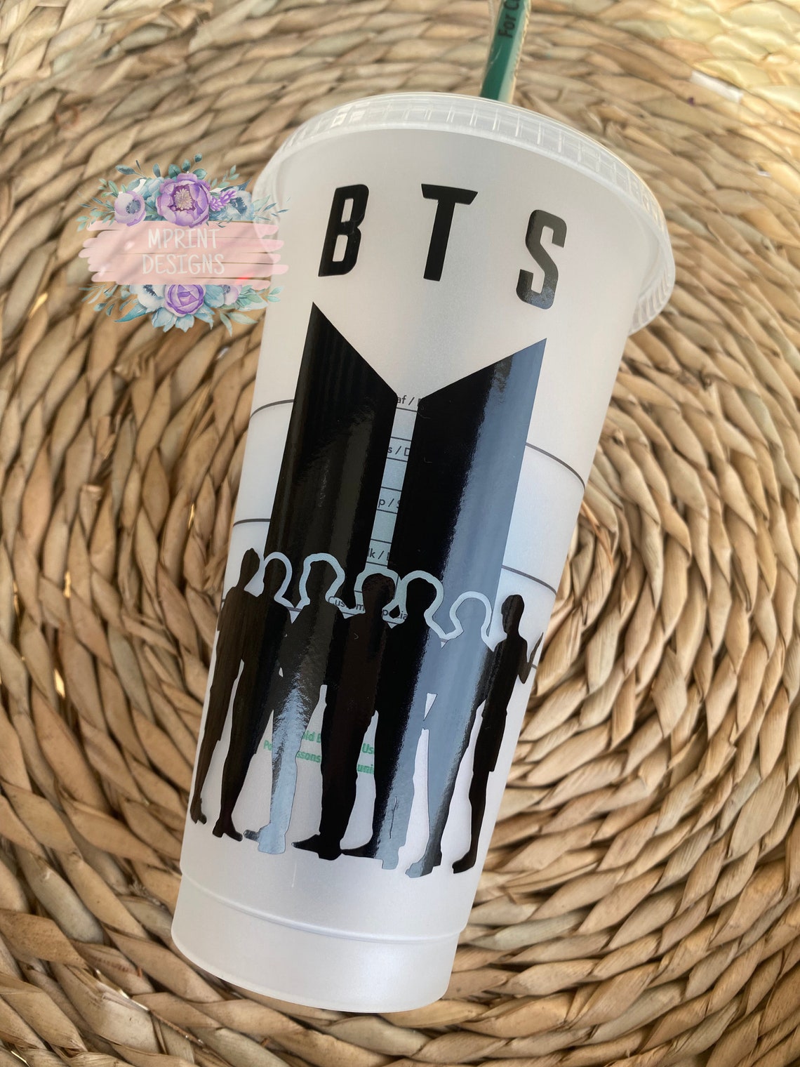 BTS Starbucks Cup BTS Starbucks Cup Kpop Cup BTS Army - Etsy