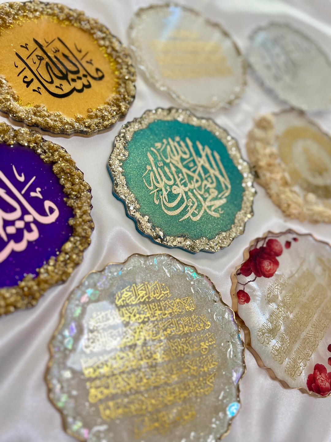 5 Inch Islamic Display Plaques With Metal Stands - Etsy
