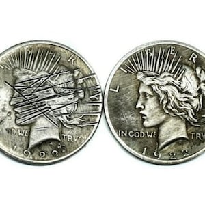 Two Face Doubled Headed Coin Scratched Prop Harvey Dent - Etsy