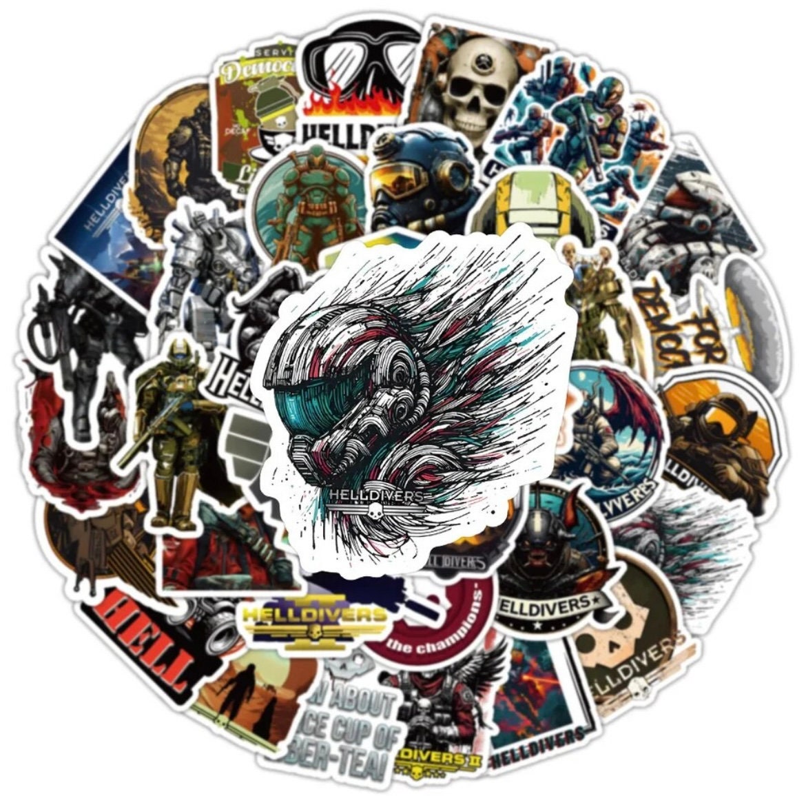 Helldivers 2 Sticker Pack 50 Stickers - Etsy