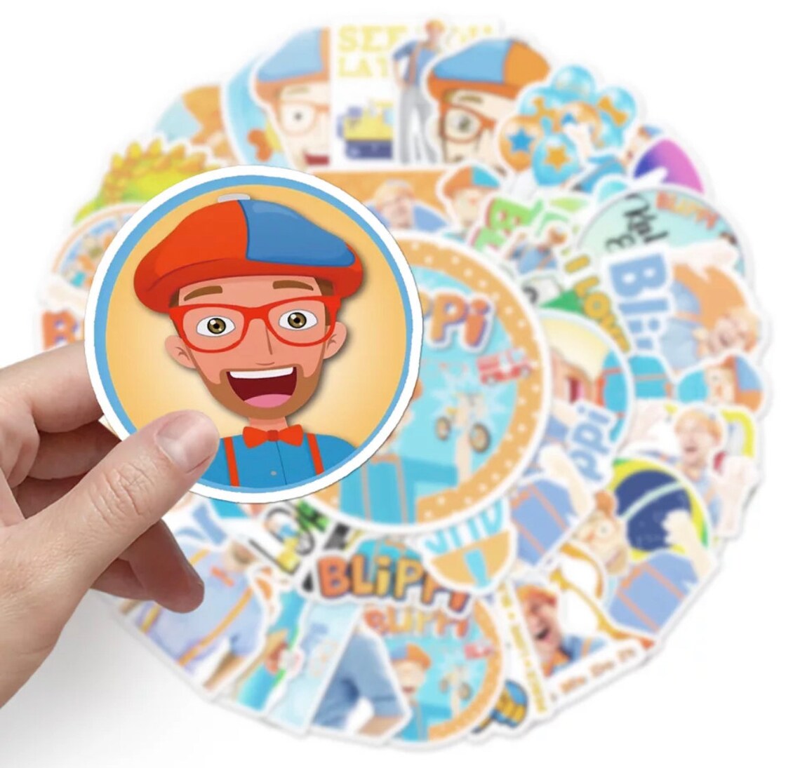 50 Blippi Vinyl Stickers - Etsy