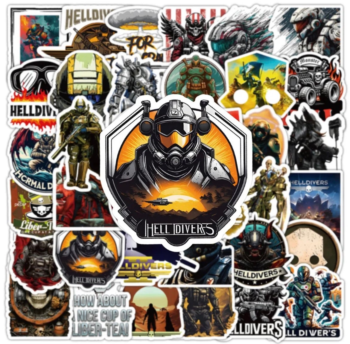 Helldivers 2 Sticker Pack 50 Stickers - Etsy