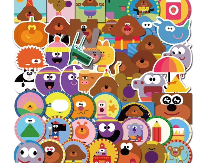 50 Hey Duggee Vinyl Stickers - Etsy