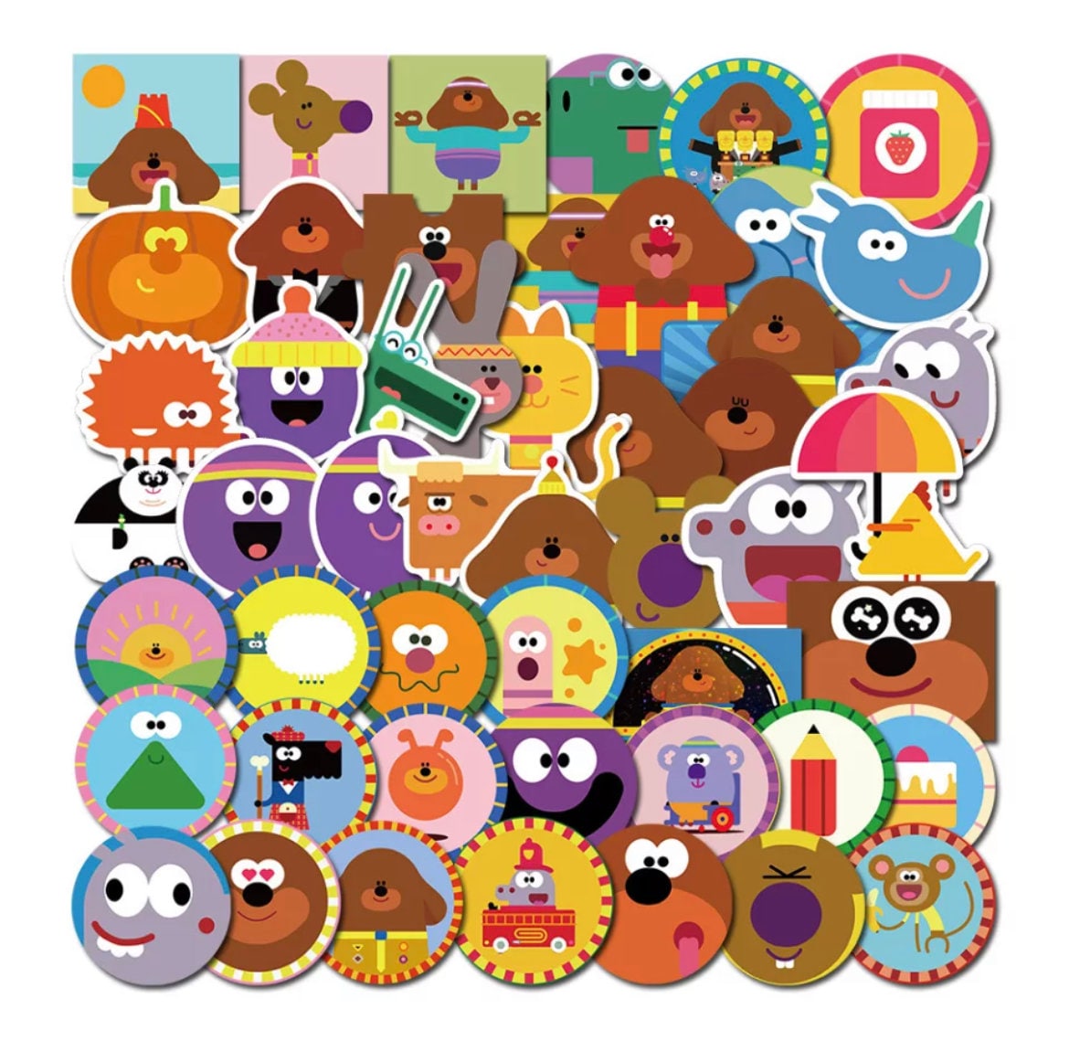 50 Hey Duggee Vinyl Stickers - Etsy