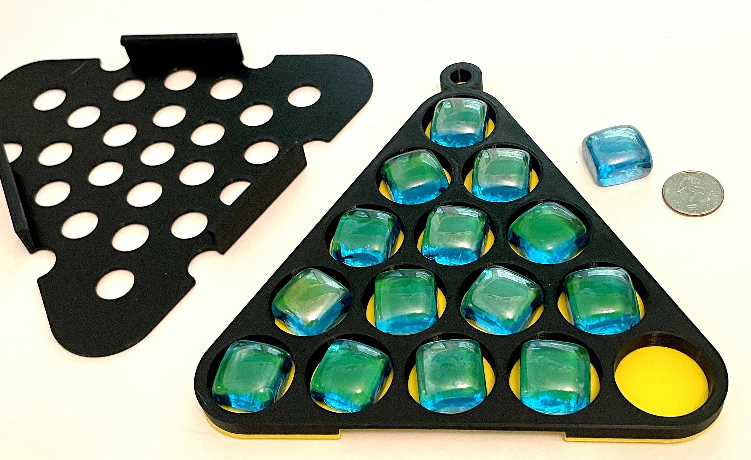 Tactile Triangular Marble Solitaire Game for Blind / Low Vision ...