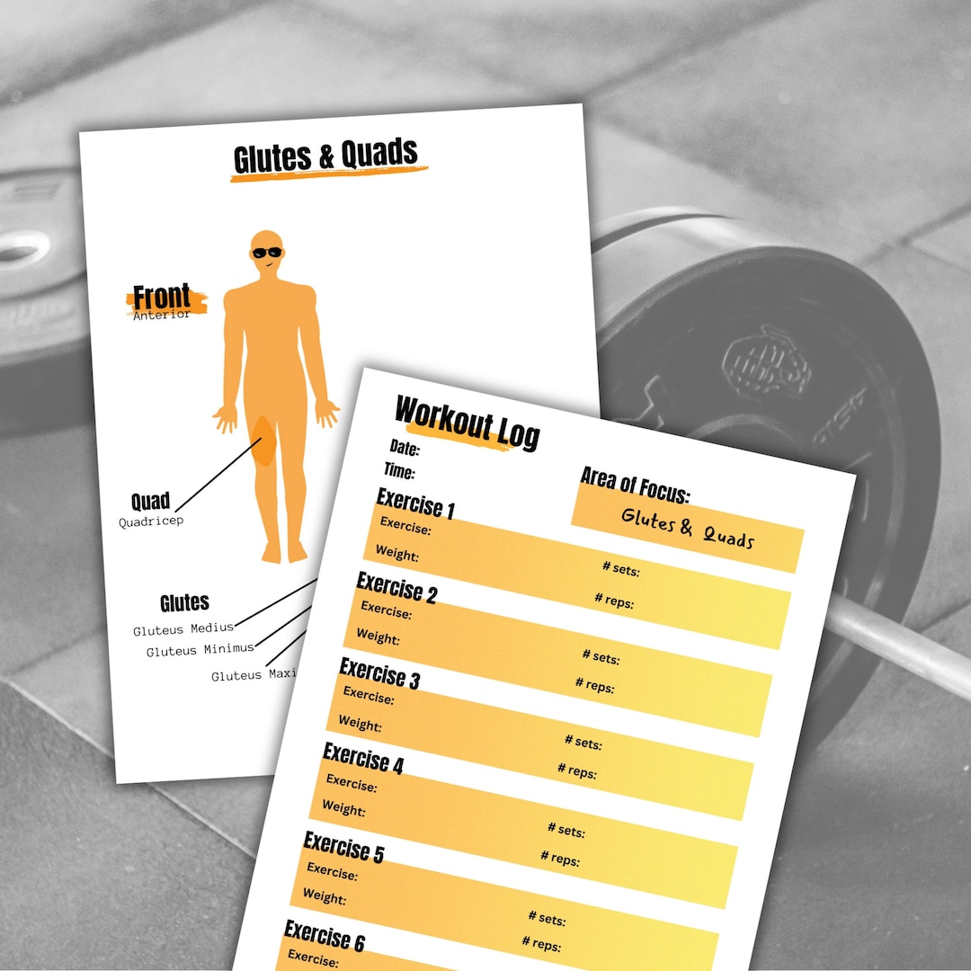 Printable Workout Log Sheets | Gym Tracking Sheet | Record Your ...