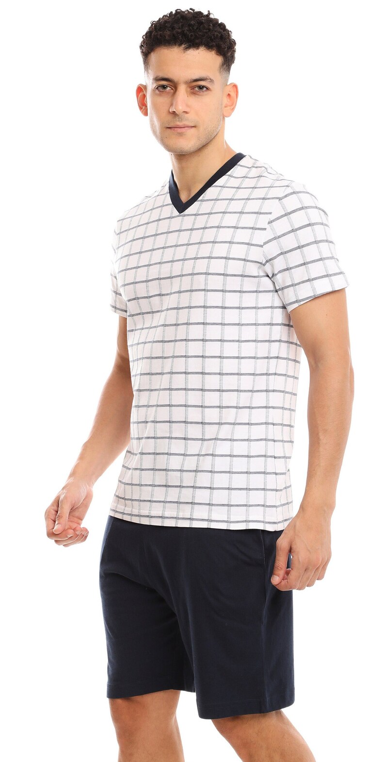 Men's Cotton Rich Pajama Set Mens Sleepwear Set Loungewear for Men ...