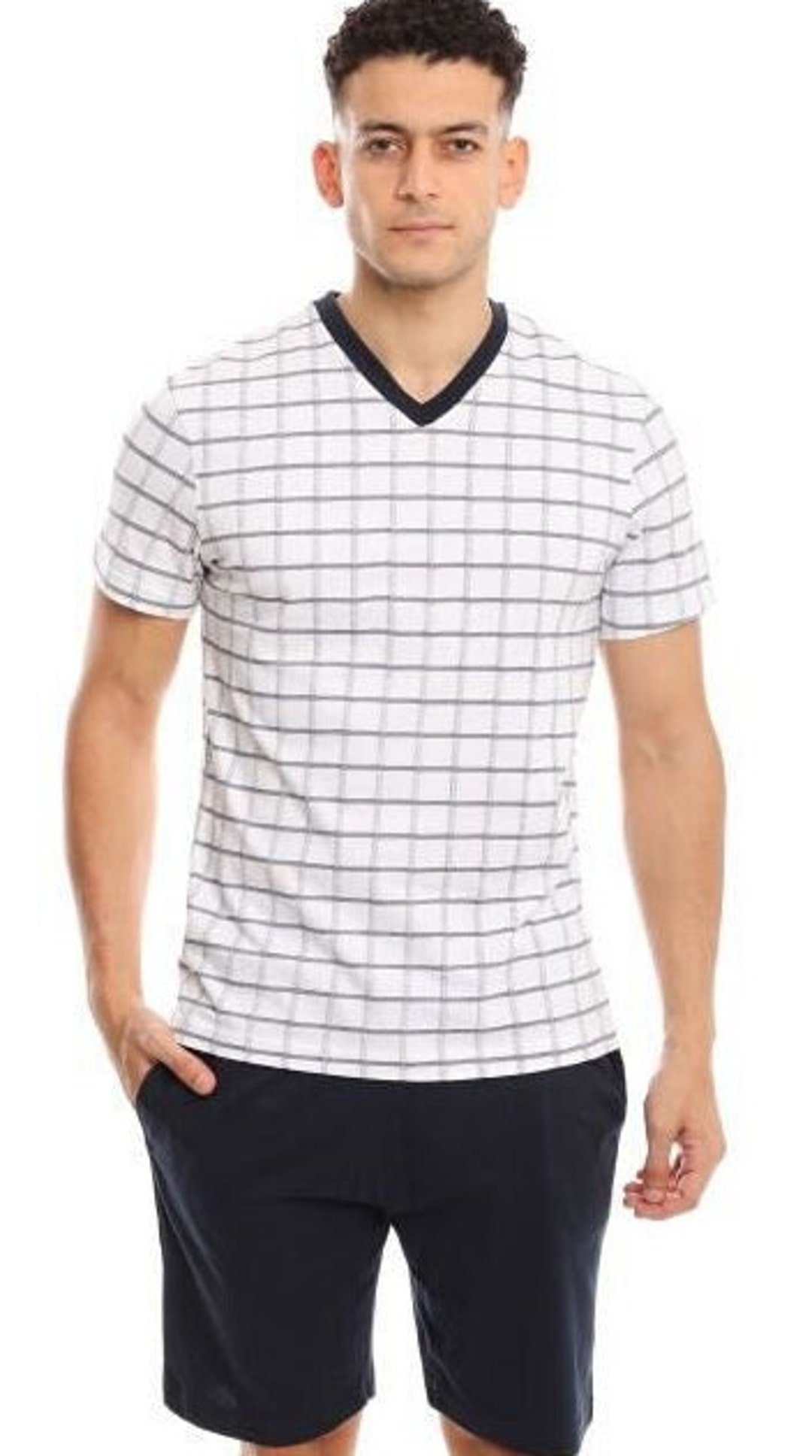 Men's Cotton Rich Pajama Set Mens Sleepwear Set - Etsy