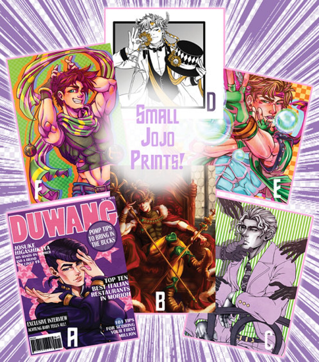 JJBA - Collection of Small Jojo Prints - Etsy