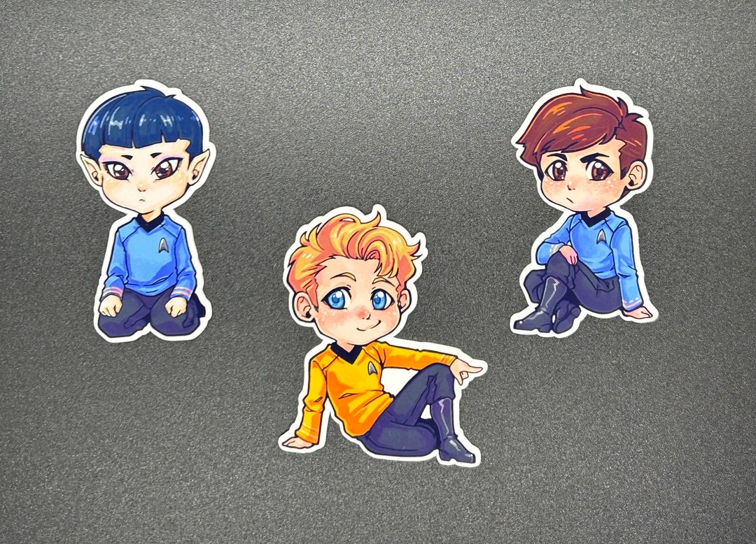 Retro Sci-fi Stickers | Original Series Star Trek - Etsy